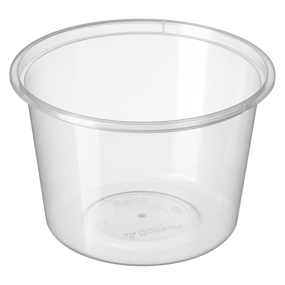 CONTAINER BASE 530ML ROUND CLEAR 50 (10) # BS-20_C BONSON - Superior ...