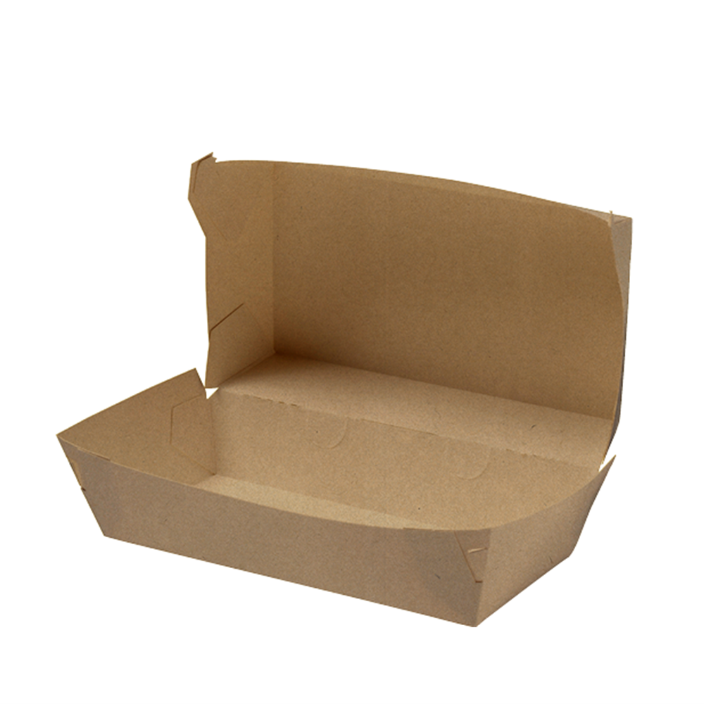 CONTAINER SNACK PACK #1 BROWN CARDBOARD MEDIUM 125S #CA-SP1-BRN ...