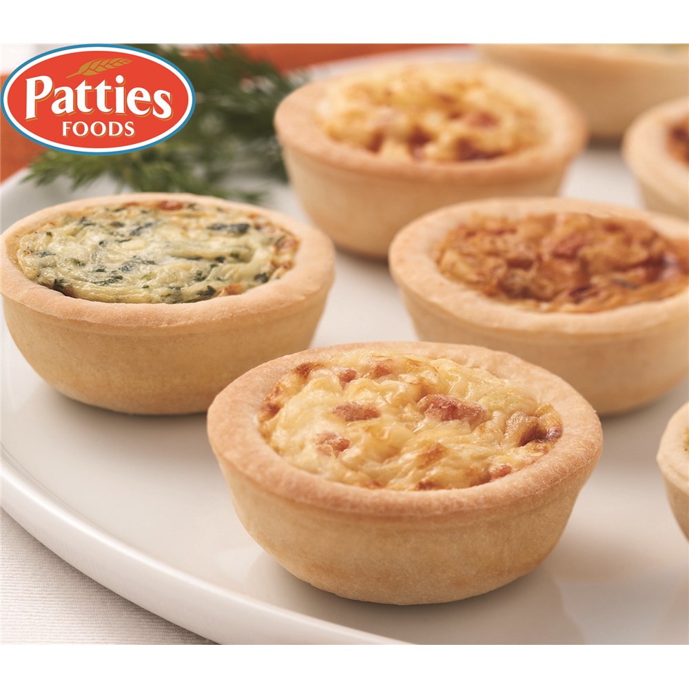 QUICHE PARTY COMBO (72 X 40GM) PATTIES (72 X 40GM) PATTIES - Superior Foods