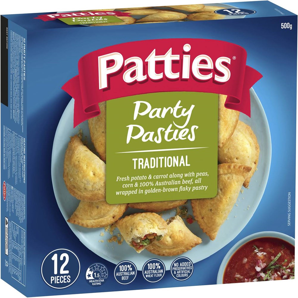 PASTIES PARTY 72S PATTIES 72S PATTIES - Superior Foods