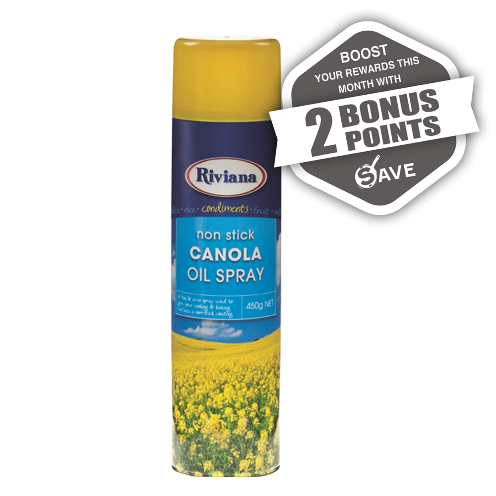 OIL SPRAY CANOLA 450GM(12) RIVIANA 450GM(12) RIVIANA - Superior Foods