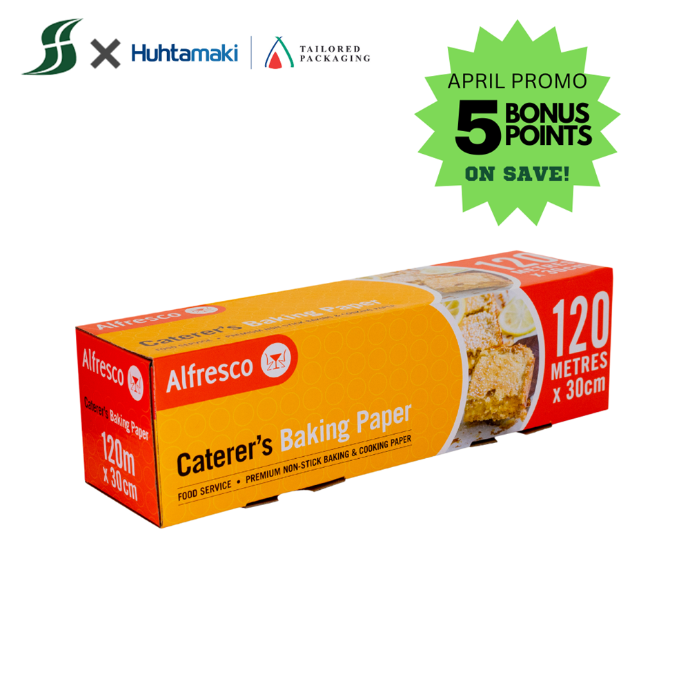 PAPER BAKE ALFRESCO (30CM X 120M)(6) #BAK32 TAILORED (30CM X 120M)(6) # ...