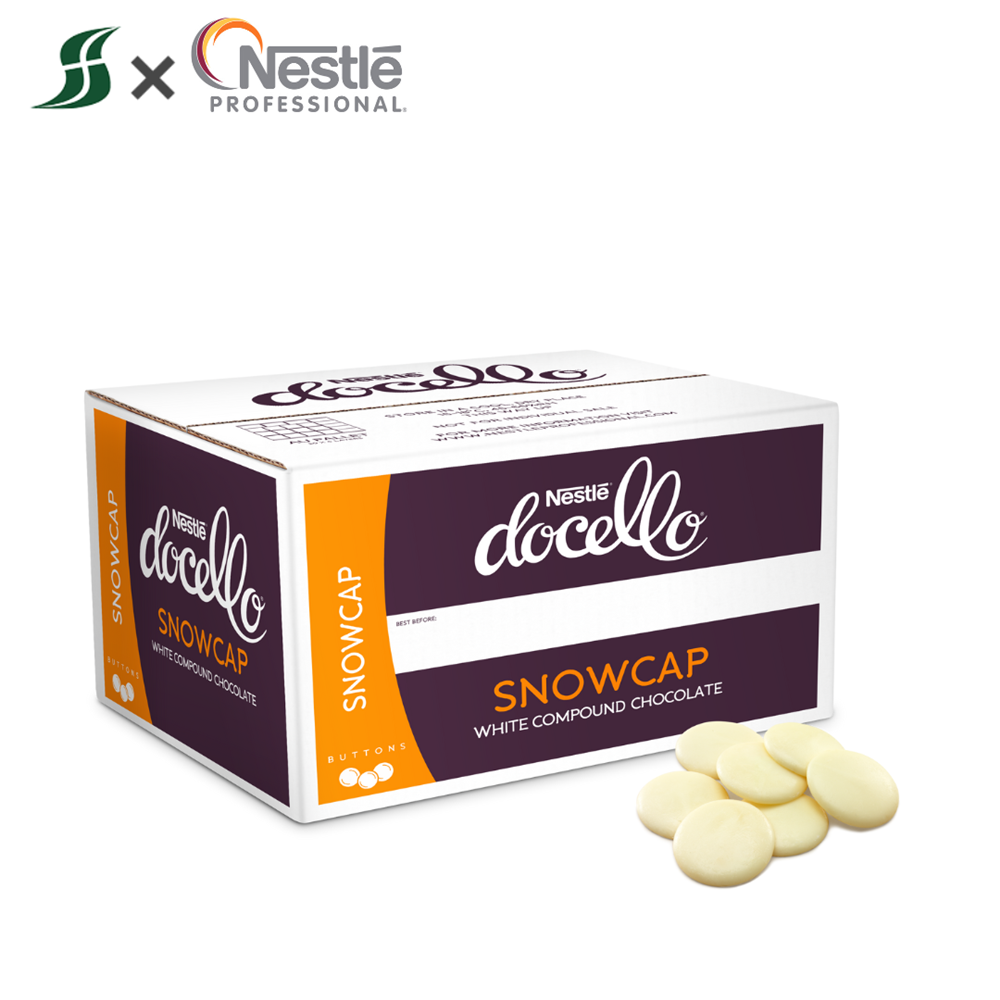 CHOCOLATE BUTTON WHITE COMPOUND SNOWCAP 5KG #12080265 NESTLE COMPOUND ...