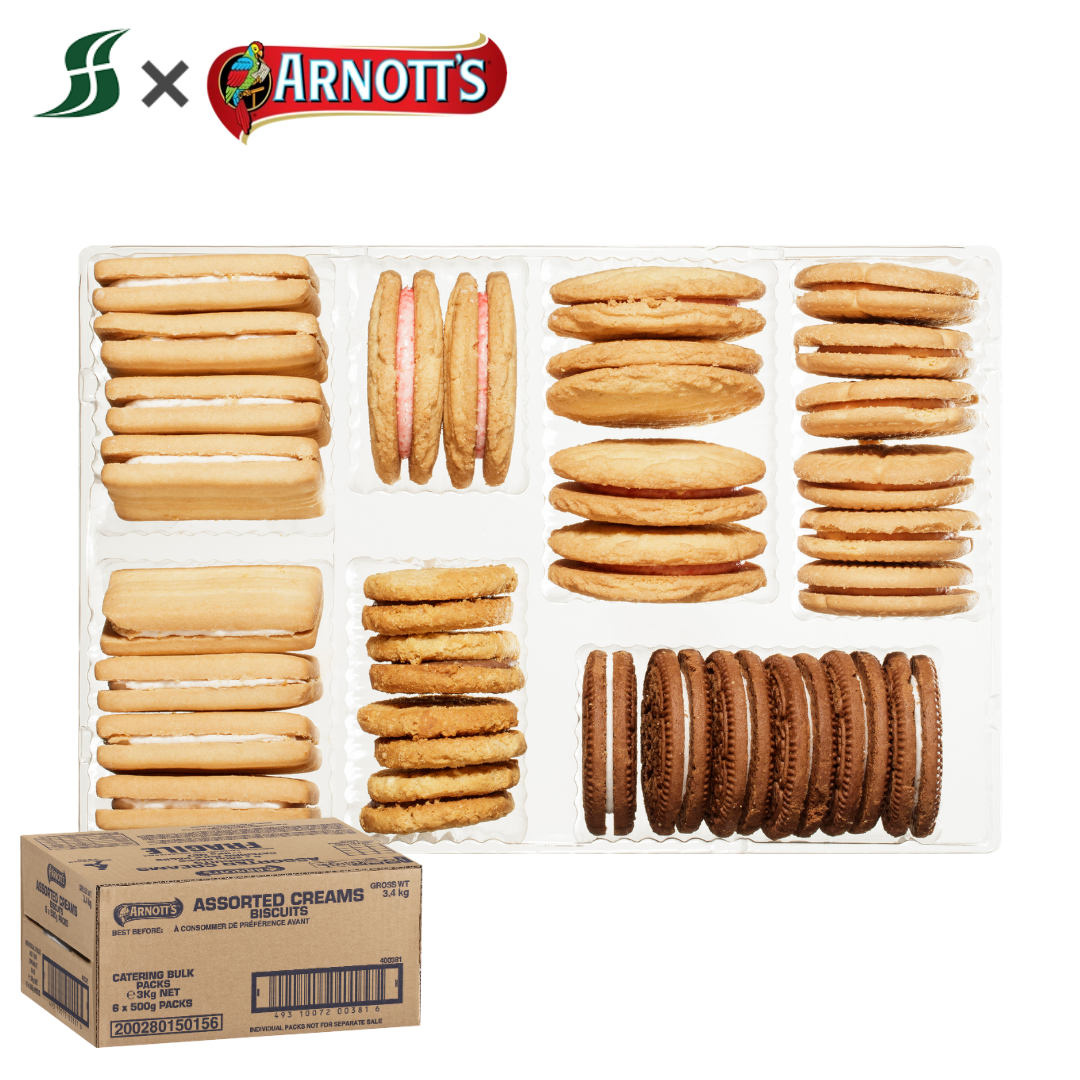 BISCUIT CREAM ASSORTED 3KG ARNOTTS 3KG ARNOTTS - Superior Foods