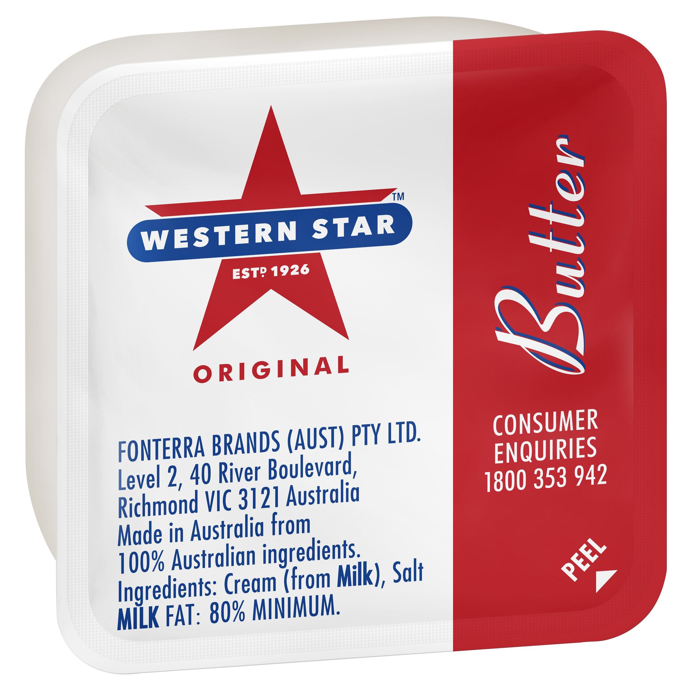 BUTTER PC MINIDISH (200 X 8GM) WESTERN STAR (200 X 8GM) WESTERN STAR ...