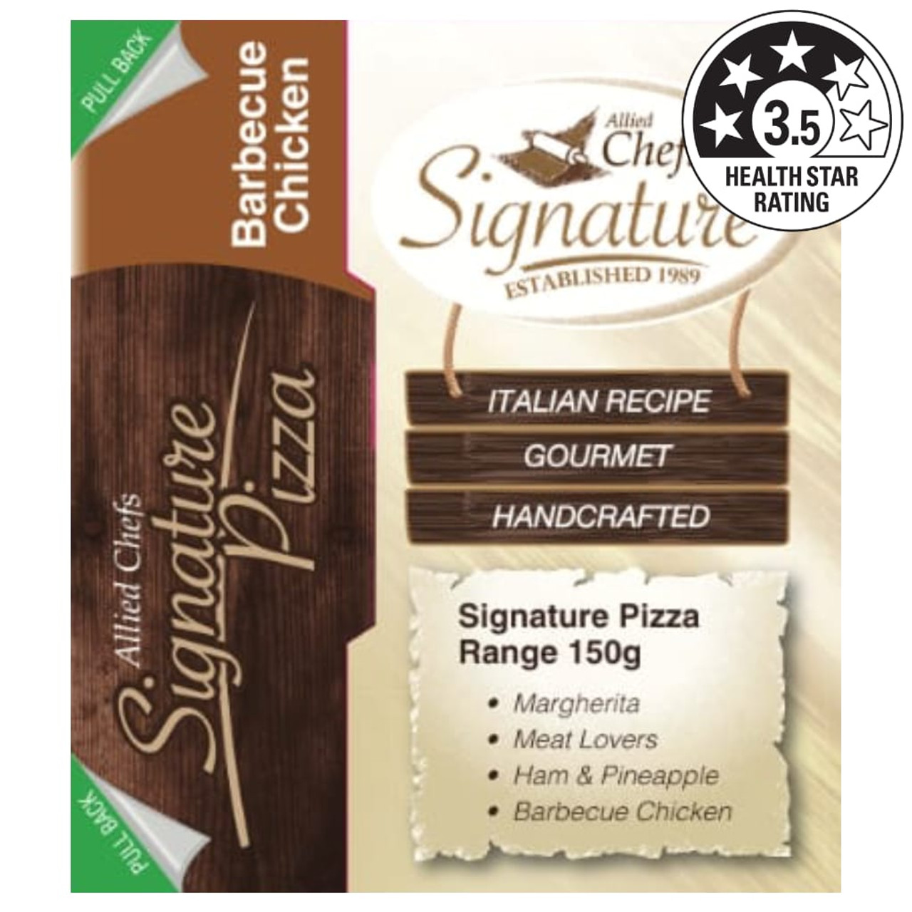 PIZZA BBQ CHICKEN PIZZA SLAB (I/W 150G X 24) # SSPBC ALLIED CHEF ...