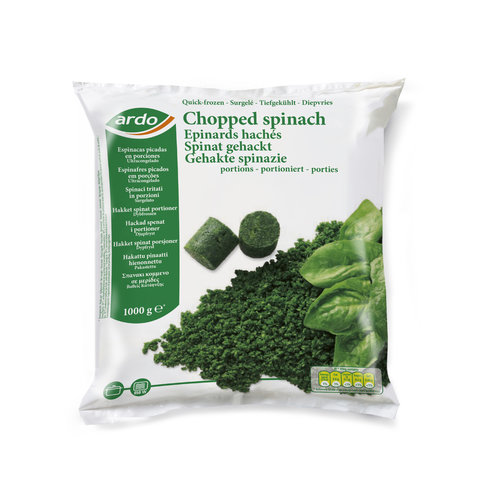 SPINACH CHOPPED 2KG(6) #4210 ARDO - Superior Foods PROD - Superior Foods