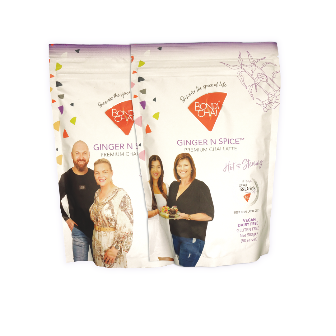 GINGER N SPICE 500G (20) # BCGS500 BONDI CHAI - Superior Foods ...