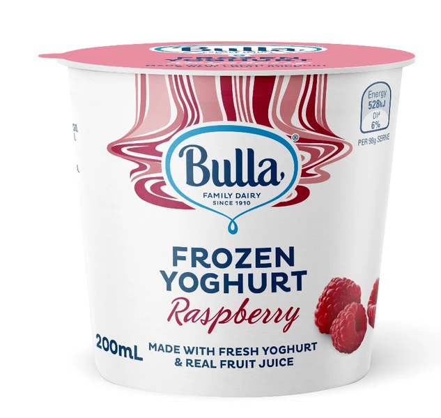 YOGHURT CUPS FROZEN RASPBERRY (36 X 200ML) # 5000292 BULLA - Superior ...
