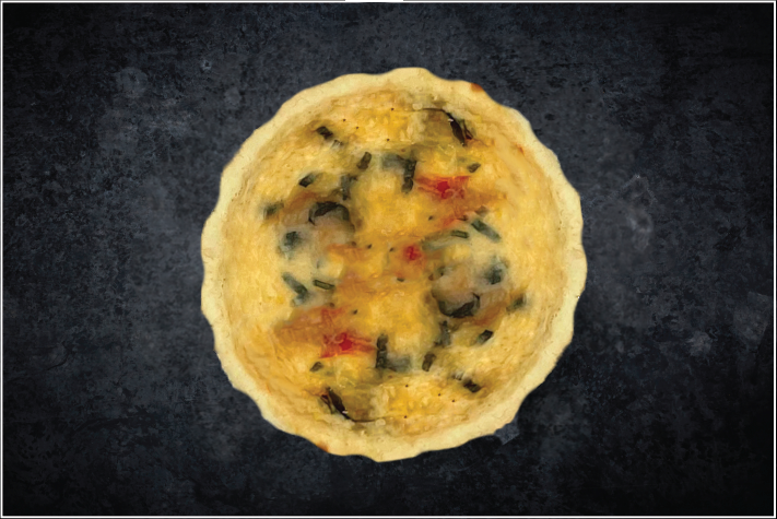 QUICHE ROAST CAPSICUM SPANISH ONION & CHEDDAR (8 X 200GM) # 1100715 ...