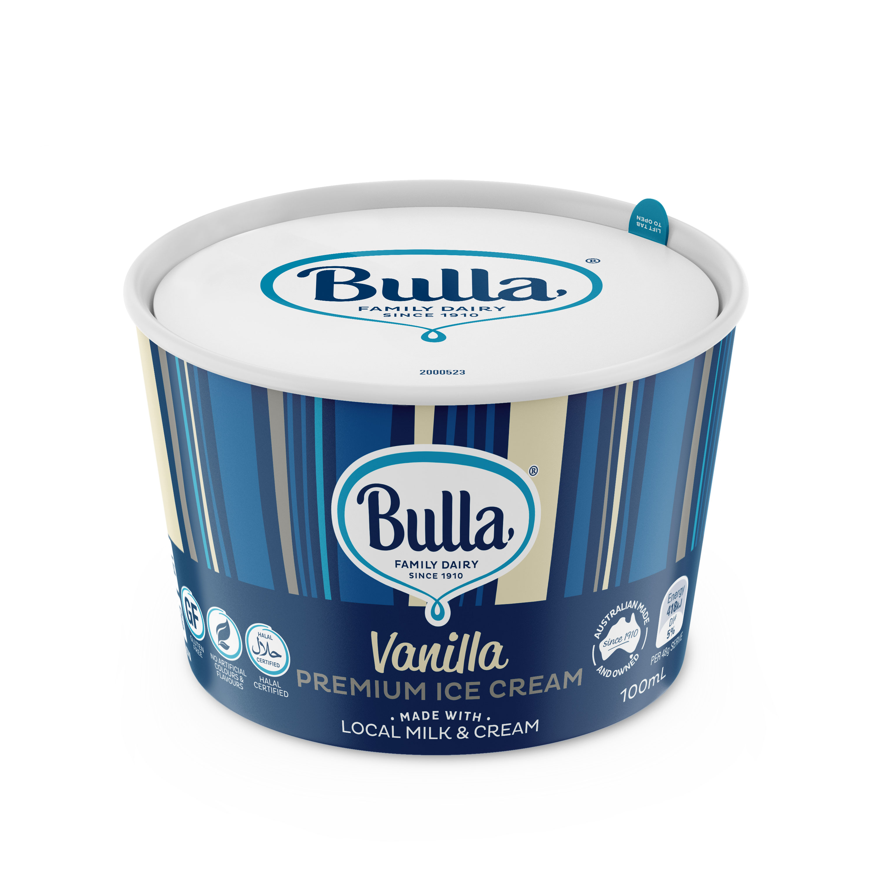 ICECREAM CUP VANILLA (54 X 100ML) #1108 BULLA - Superior Foods ...