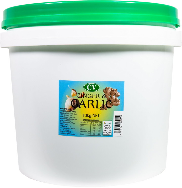 GINGER CRUSHED CV 10KG CV GARLIC 10KG CV GARLIC - Superior Foods
