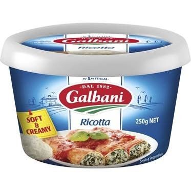CHEESE RICOTTA 250GM(6) # 101300 GALBANI - - Superior Foods