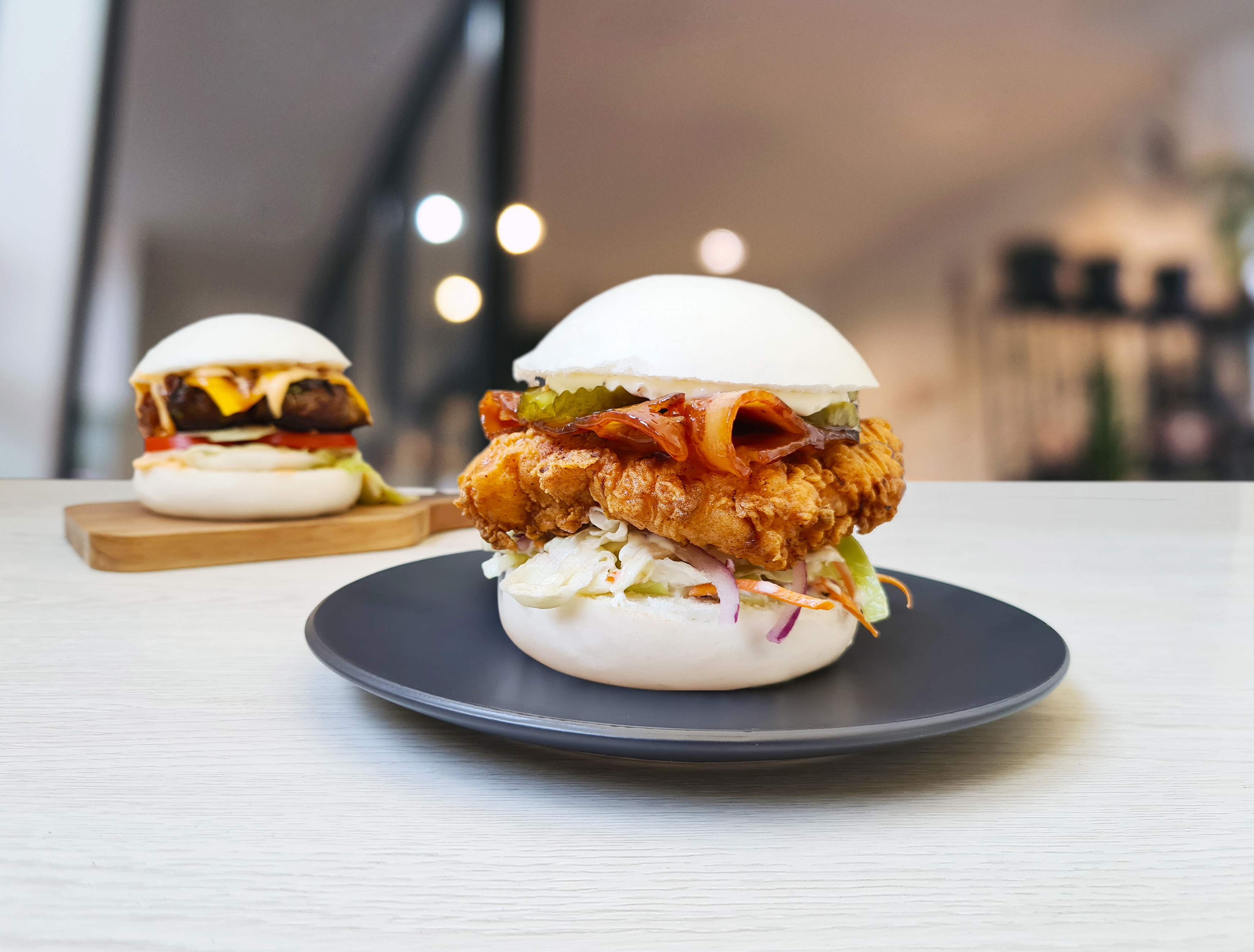 BUN BAOGER (4 X 12 X 80GM) #5398 HAKKA - Superior Foods - Superior Foods