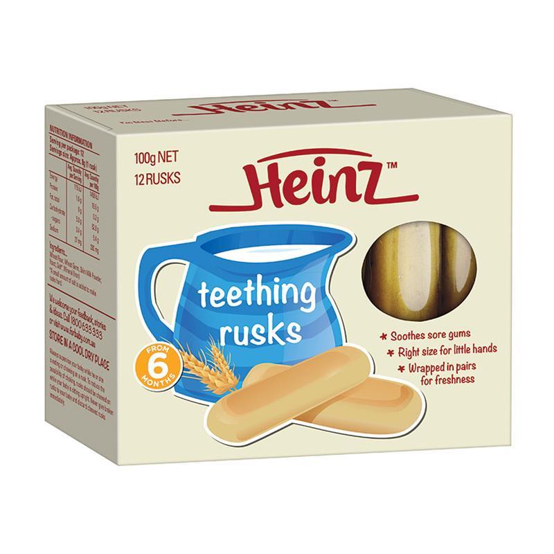 BREAD TEETHING RUSKS (6 X 100GM) #16830 HEINZ (6 X 100GM) #16830 HEINZ ...