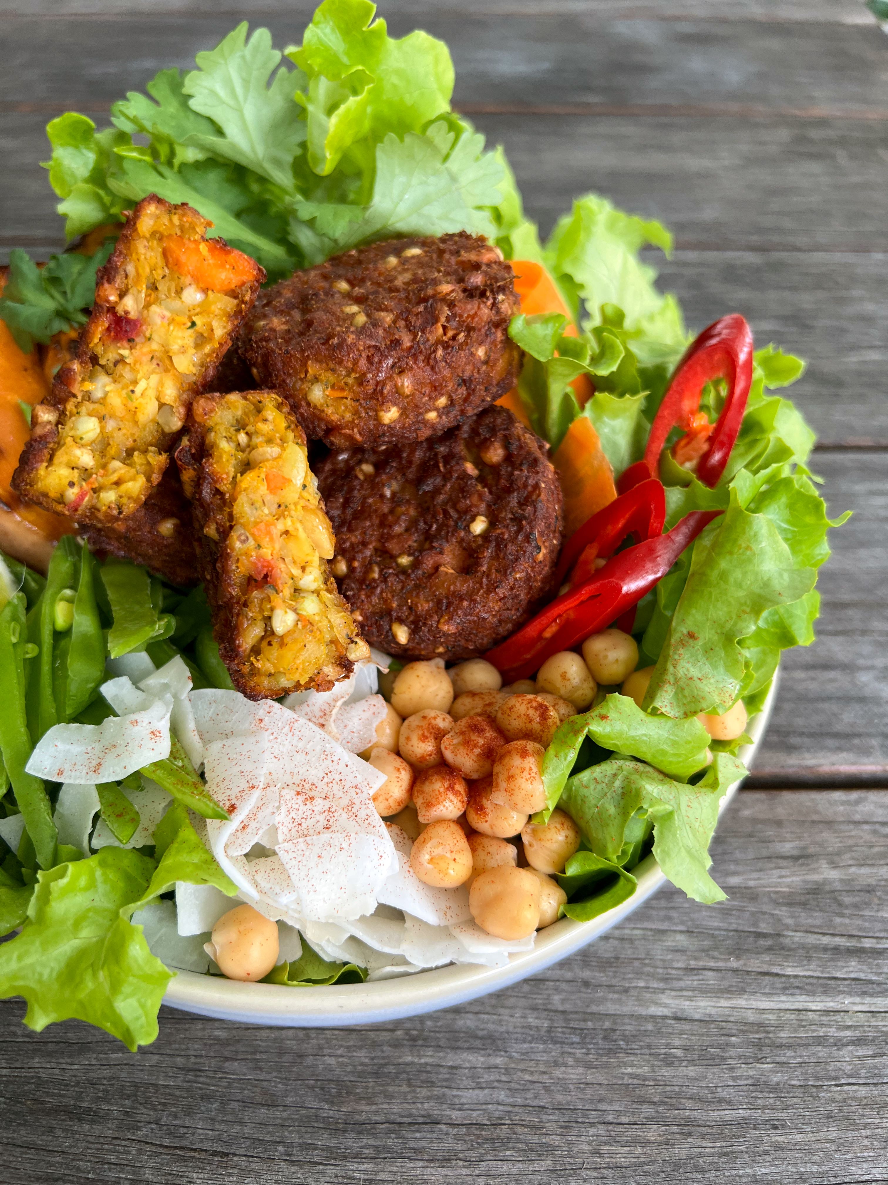 SLIDER BUTTERNUT FALAFEL RAW V GF PLANT BASED (100 X 40GM) # BUT-WH-100 ...