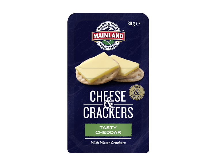 CHEESE ON THE GO TASTY CHEESE & CRACKERS (20 X 30GM) MAINLAND CHEESE ...