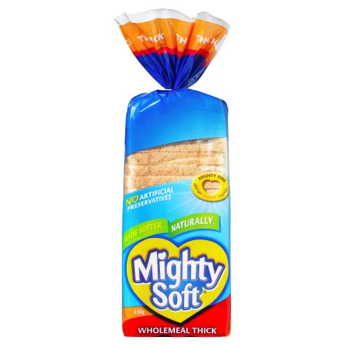 BREAD WHOLEMEAL FROZEN 650GM(12) #152060 MIGHTY SOFT - Superior Foods ...
