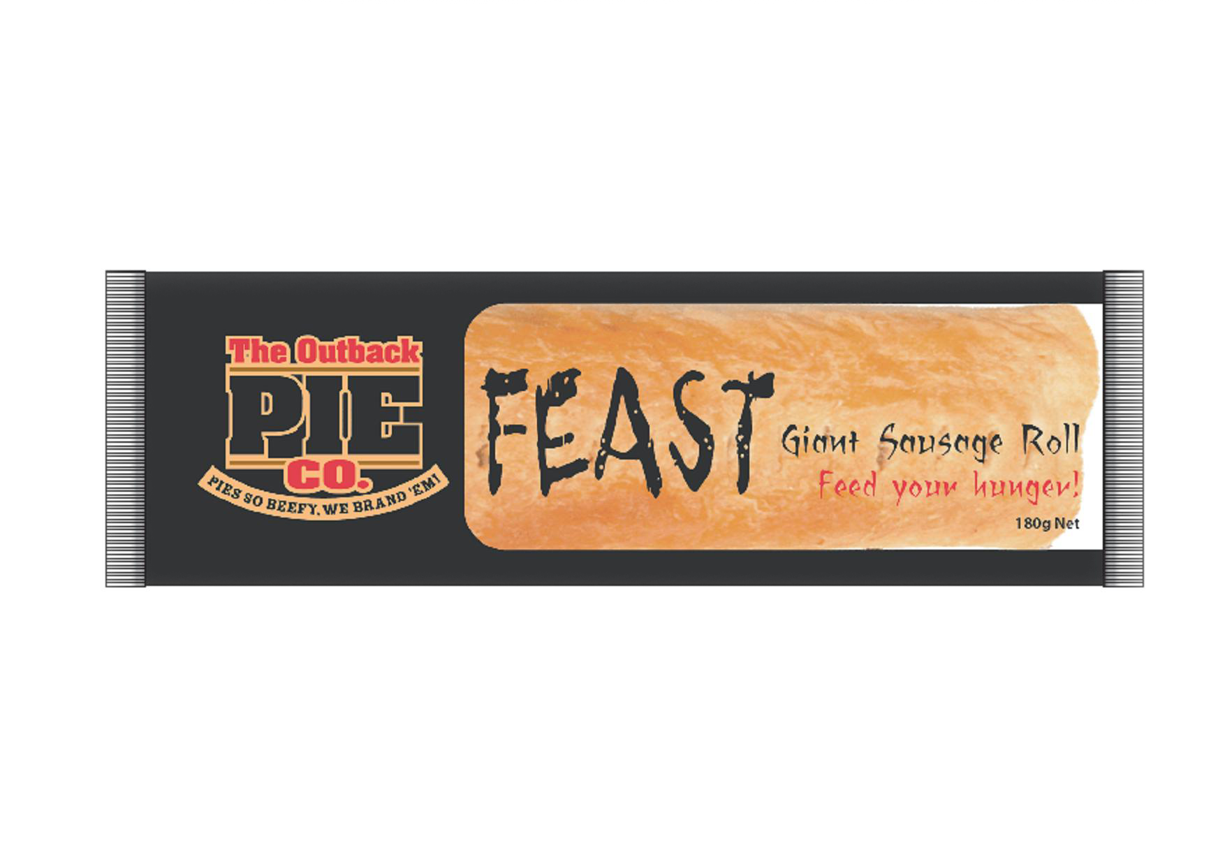 SAUSAGE ROLL GIANT FEAST (18X180G) # SRW07 OUTBACK PIES - Superior ...