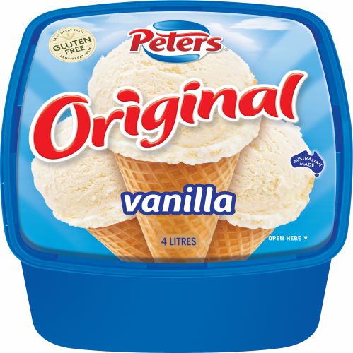 ICECREAM VANILLA 4LT(2 ) PETER'S 4LT(2 ) PETER'S - Superior Foods