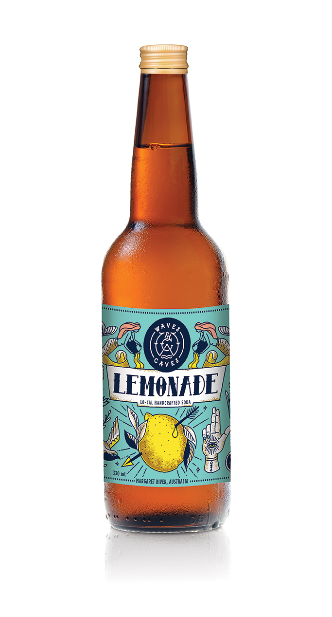 WAVES & CAVES LEMONADE 330ML (12S) #WCLE330X12 ROK - Superior Foods ...