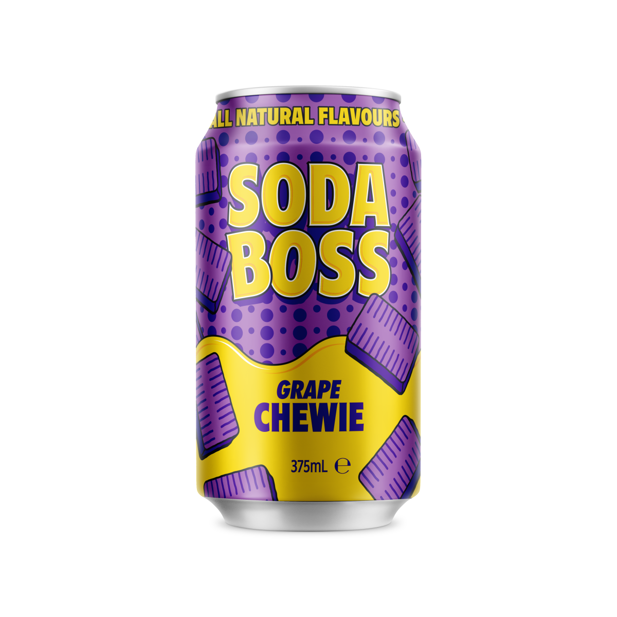 DRINK CAN GRAPE CHEWIE (12 X 375ML) # 29683 SODA BOSS - Superior Foods ...