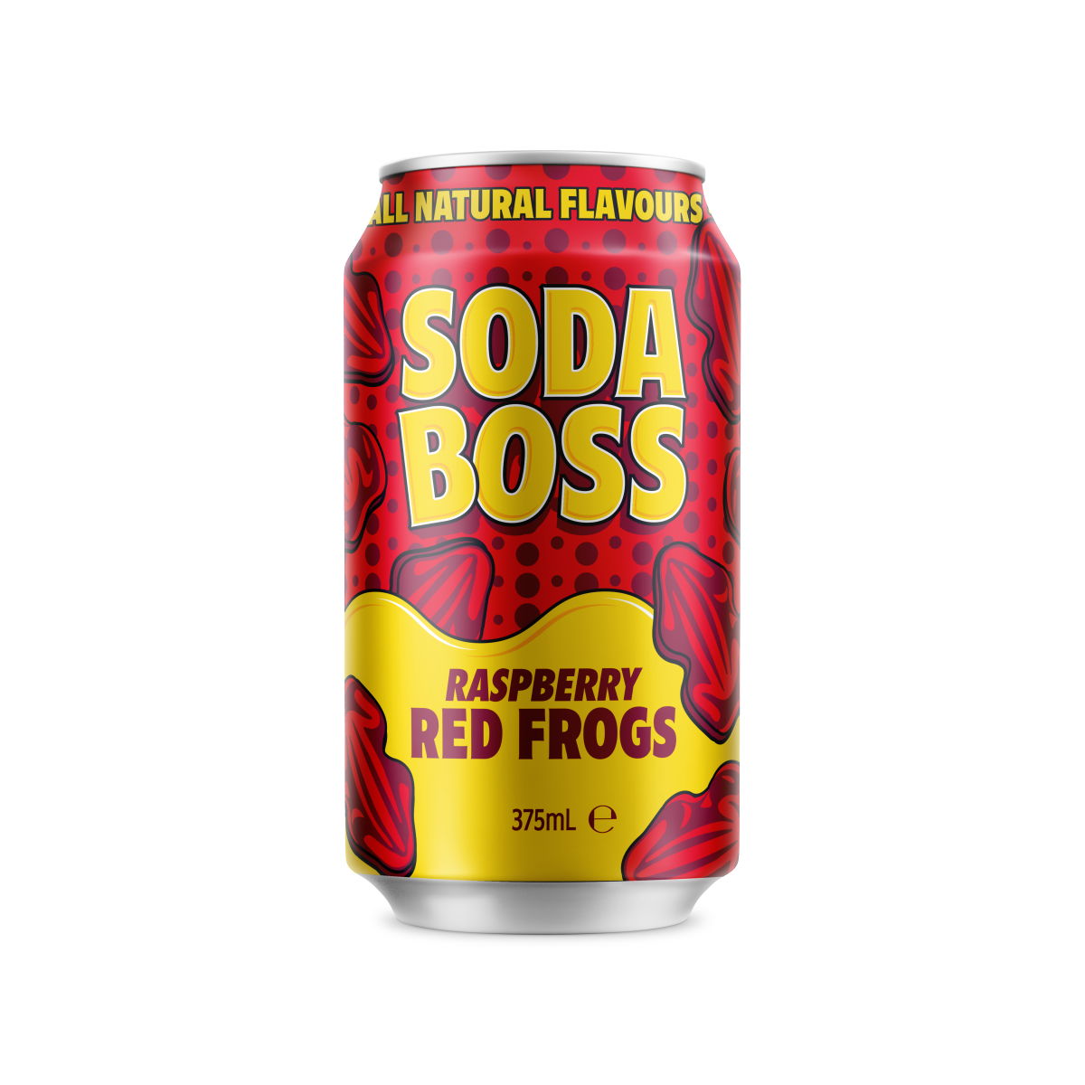 DRINK CAN RASPBERRY RED FROGS (12 X 375ML) # 29690 SODA BOSS - Superior ...