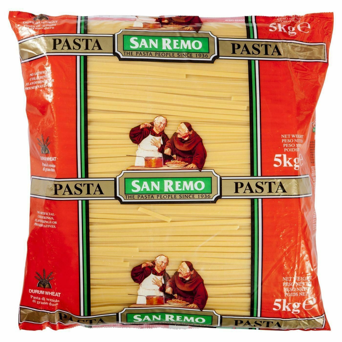 PASTA FETTUCCINE #12 (2 X 5KG) SAN REMO (2 X 5KG) SAN REMO - Superior Foods