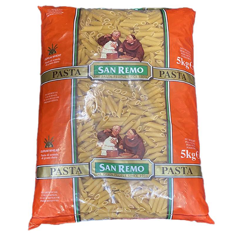 PASTA PENNE #18 (2 X 5KG) SAN REMO (2 X 5KG) SAN REMO - Superior Foods