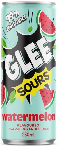 JUICE FRUIT CARBONATED SOUR WATERMELON (24 X 250ML) #110288 GLEE ...