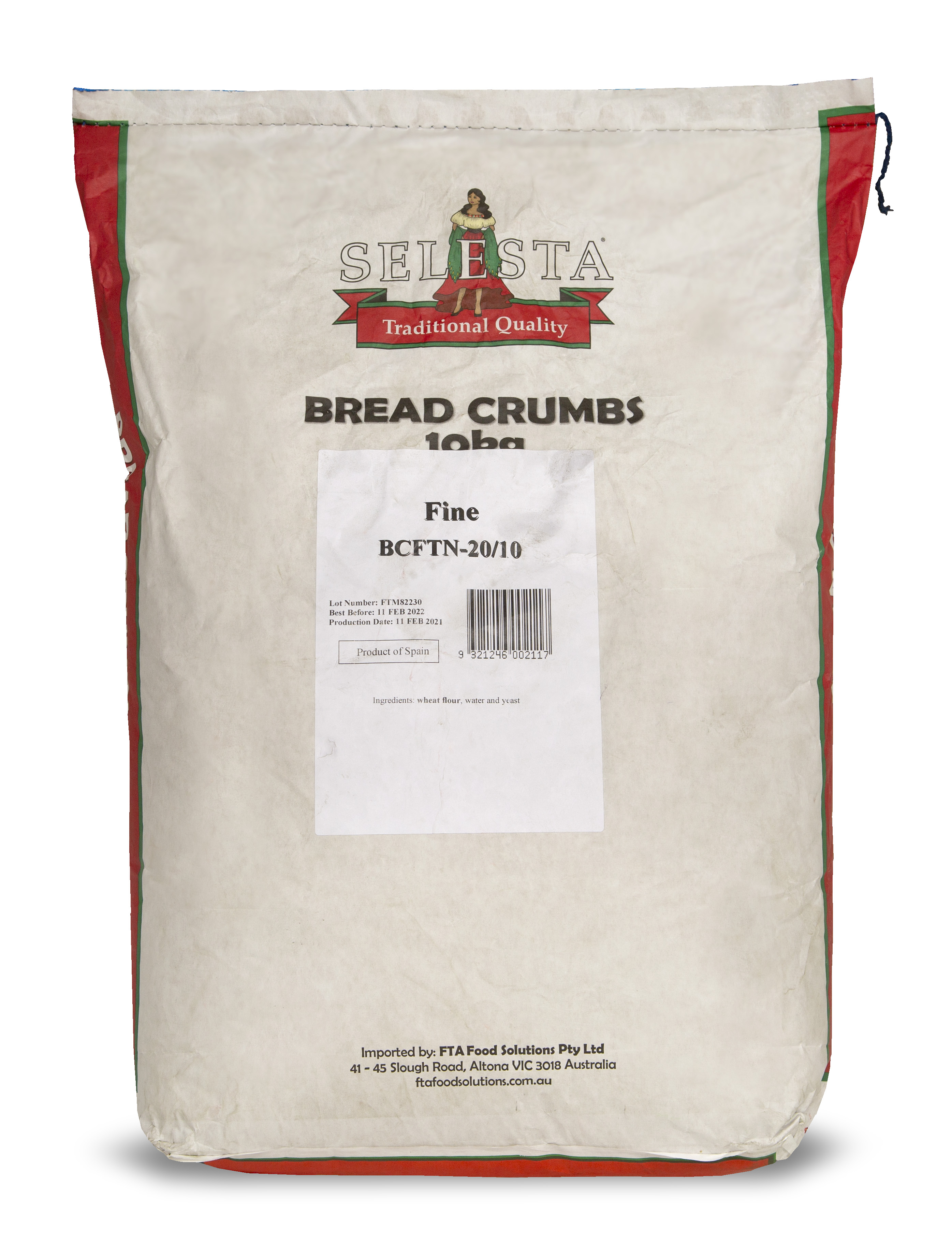 BREADCRUMBS FINE SUPABAKE 10KG 10KG - Superior Foods