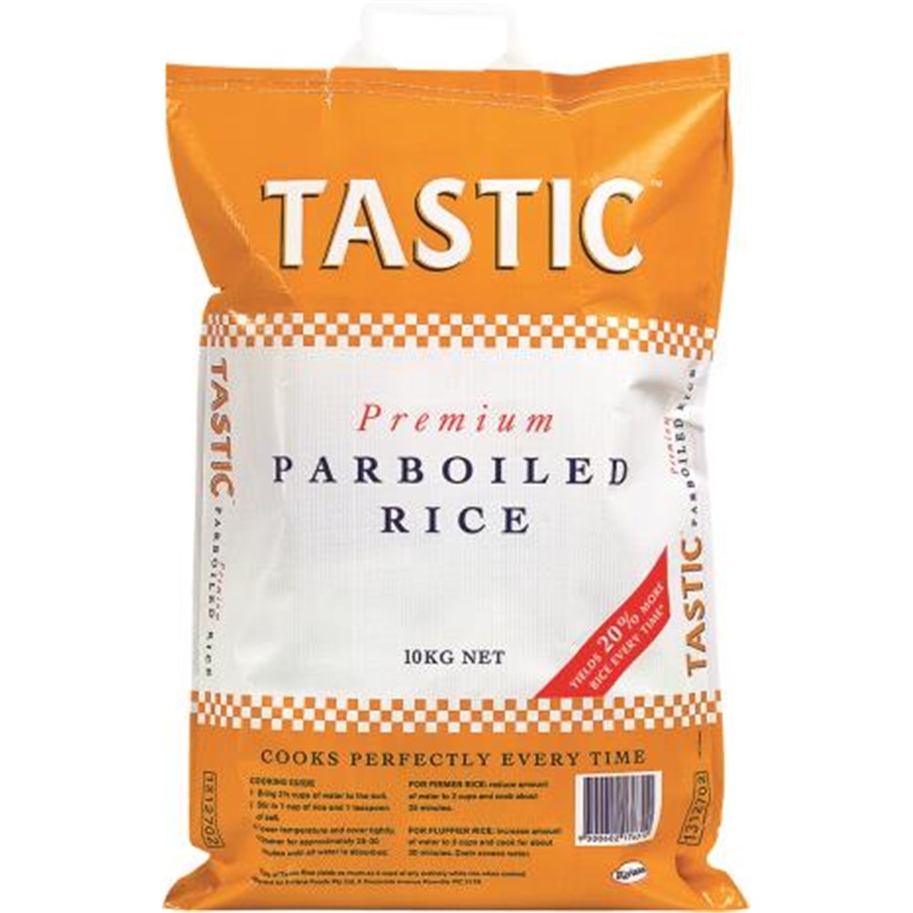 RICE PAR BOILED TASTIC 10KG RIVIANA 10KG RIVIANA - Superior Foods